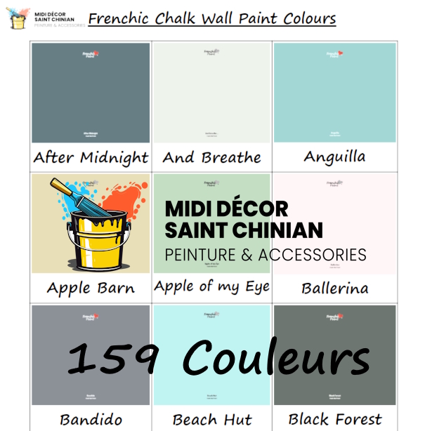 Frenchic - Wall Paint Colour Charts | Midi Décor St Chinian